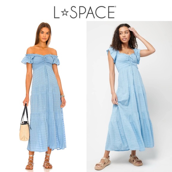 l*space | Dresses | Lspace Lucia Dress In Blue M Nwt 20 | Poshmark